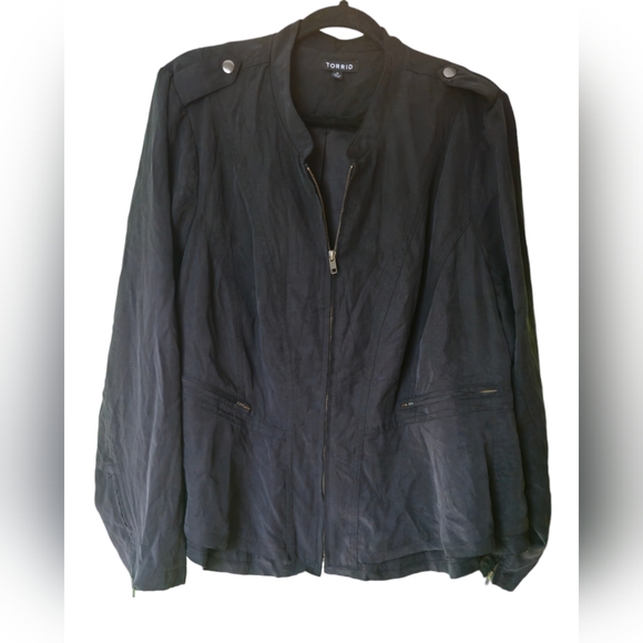 torrid | Jackets & Coats | Torrid Black Zipup Jacket | Poshmark